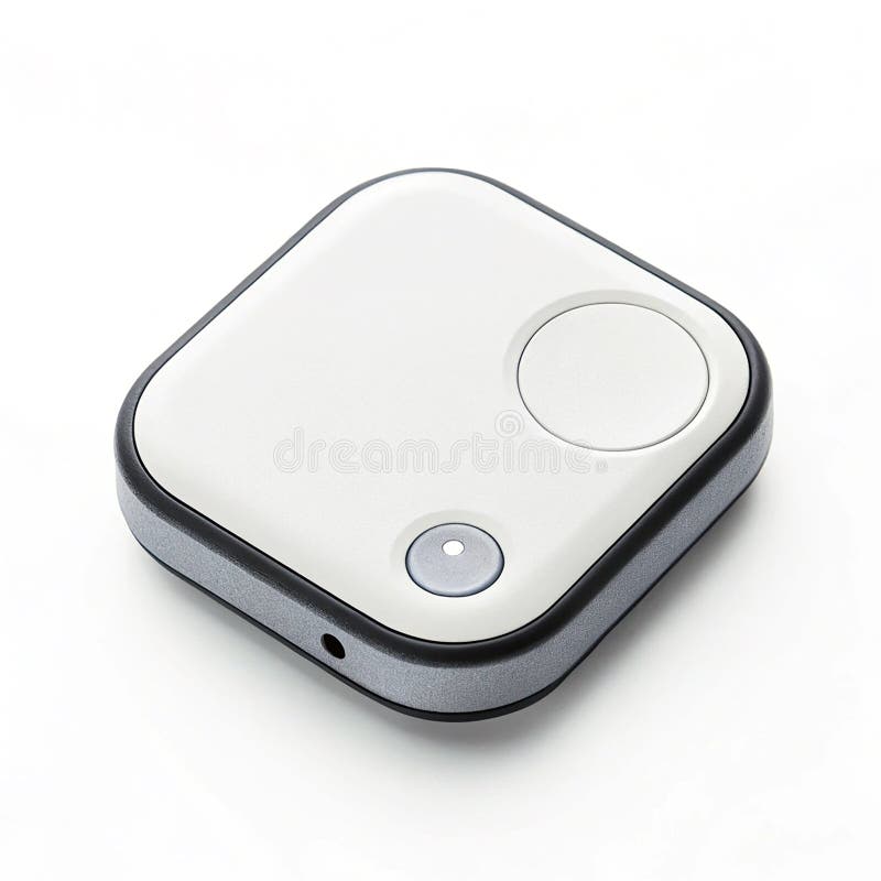 Mini Bluetooth Tracker on White Background Stock Illustration ...