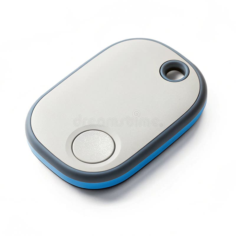 Mini Bluetooth Tracker on White Background Stock Illustration ...