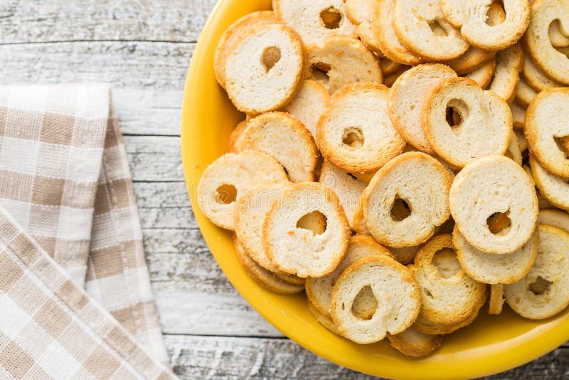 Mini bread chips stock photo. Image of crispy, mini, bakery - 75200116