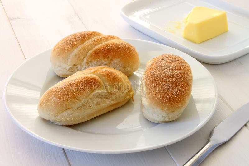 Mini Bread Rolls stock image. Image of bread, butter - 21954239