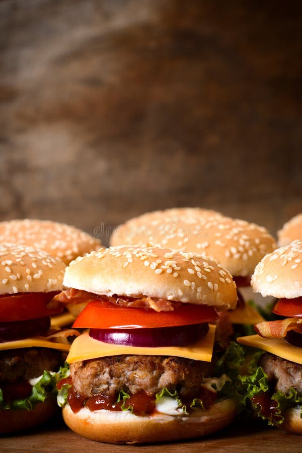 Mini burger stock photo. Image of burger, hamburger, cheese - 45065306