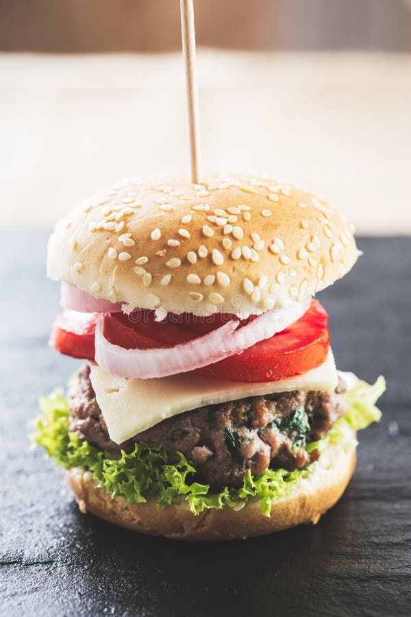 Mini burgers stock image. Image of american, meat, beef - 48681619