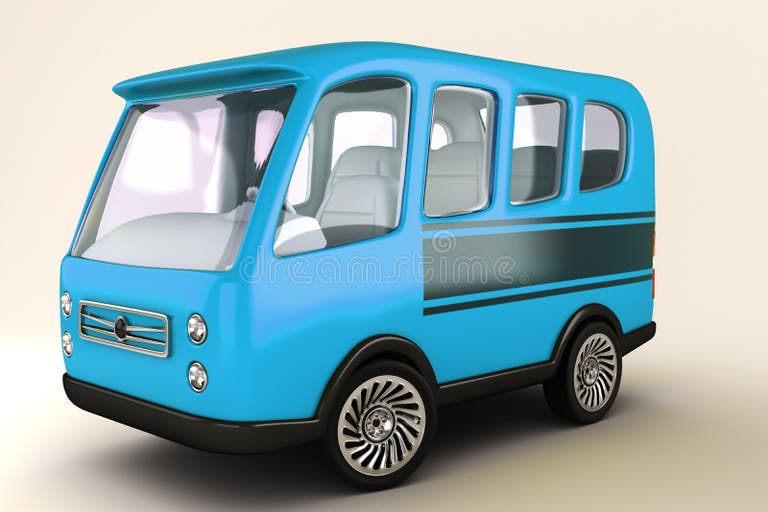 Mini Bus stock illustration. Illustration of motor, speed - 26708697