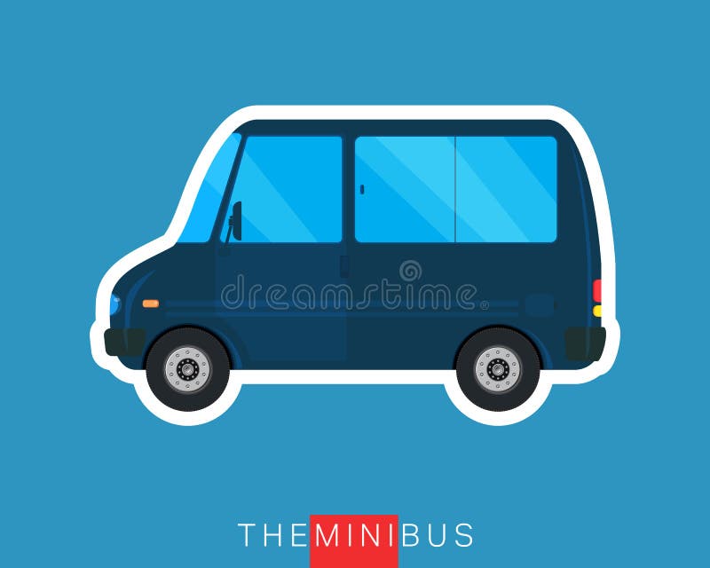 Mini Bus vektor illustrationer. Illustration av exponeringsglas - 63386106
