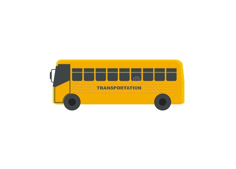 Mini Bus Simple Illustration Stock Vector - Illustration of transit ...