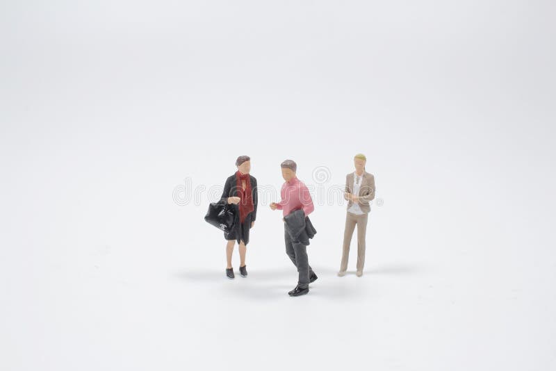 A Mini of the Business Figure, Boss and Secretary Stock Image - Image ...