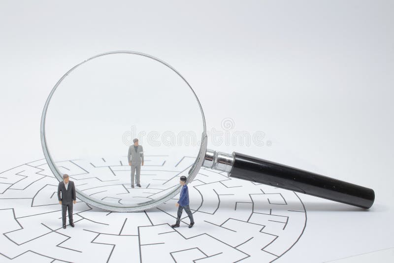 A Mini Business Figure, Concepts of Finding a Solution, Problem Solving ...