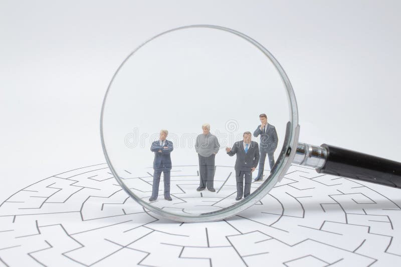 A Mini Business Figure, Concepts of Finding a Solution, Problem Solving ...