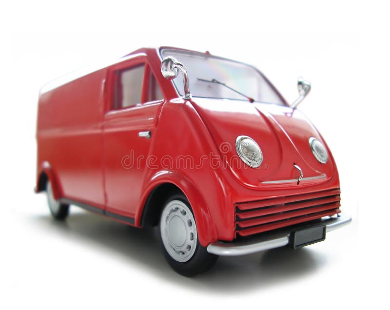 Mini Bus - Modelauto. Hobby, Verzameling Stock Foto - Image of rood ...