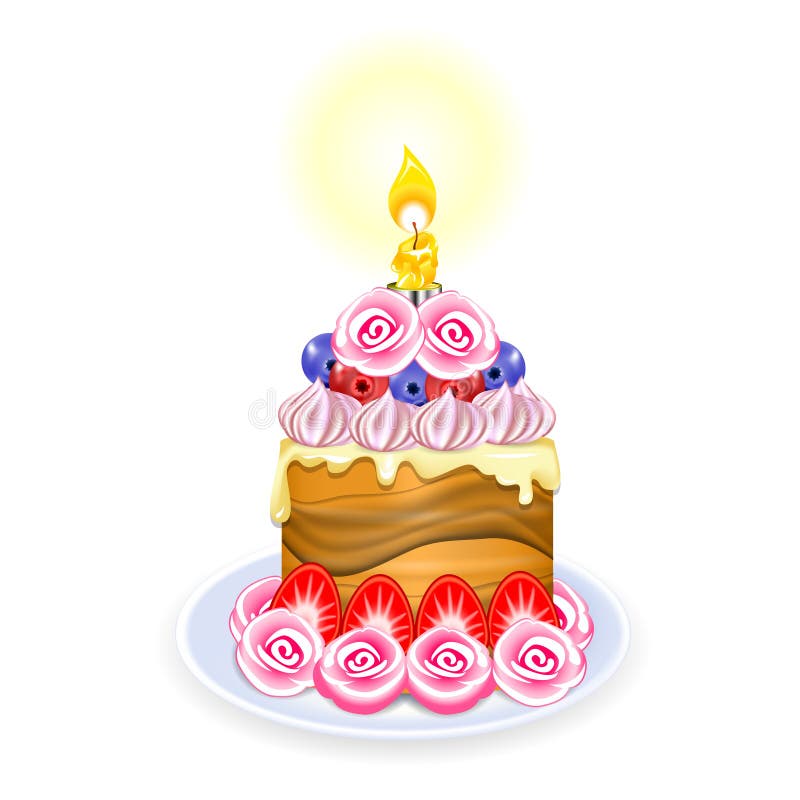 Mini cake stock vector. Illustration of holiday, objects - 25099785