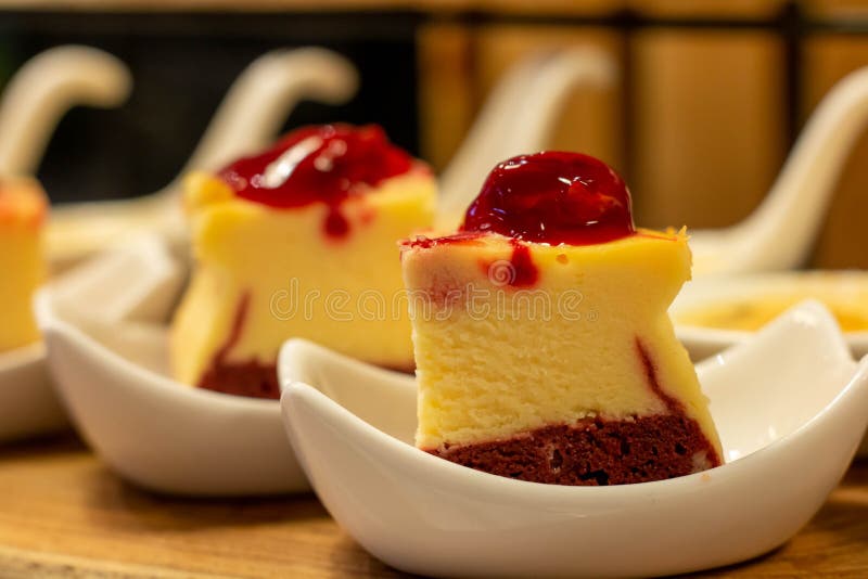 Mini Cake Bakery in Dish for Catering Stock Photo - Image of birthday ...