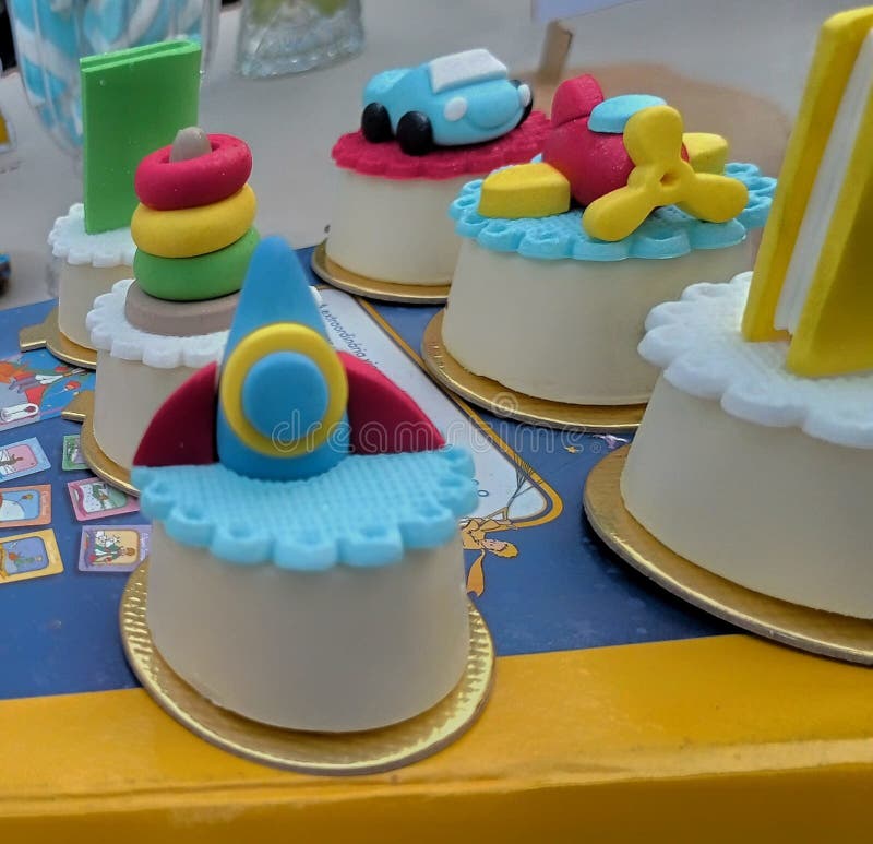 Mini cake decorated stock photo. Image of baked, celebration - 262295014