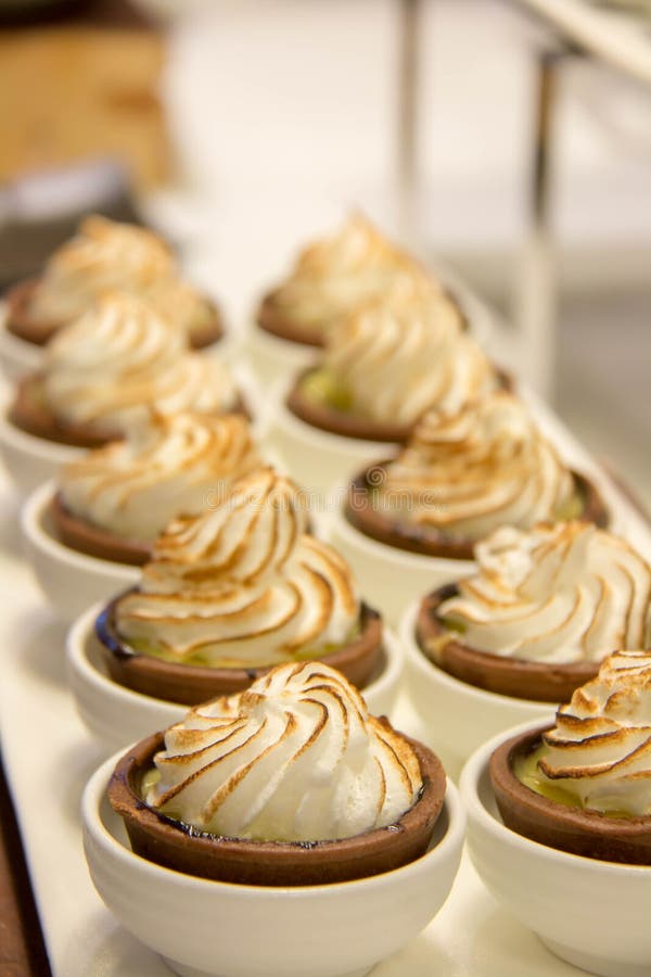 Mini Cake on Plate for Catering Stock Image - Image of cream, mini ...