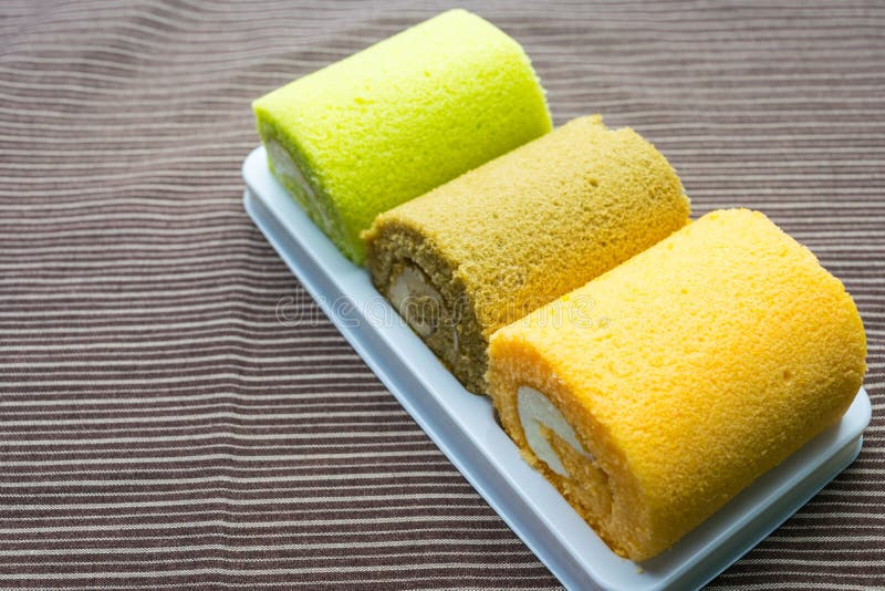 Mini cake roll stock photo. Image of breakfast, slice - 83377966