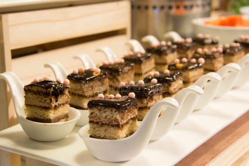 Mini cake on the table stock image. Image of mini, decorated - 96960753