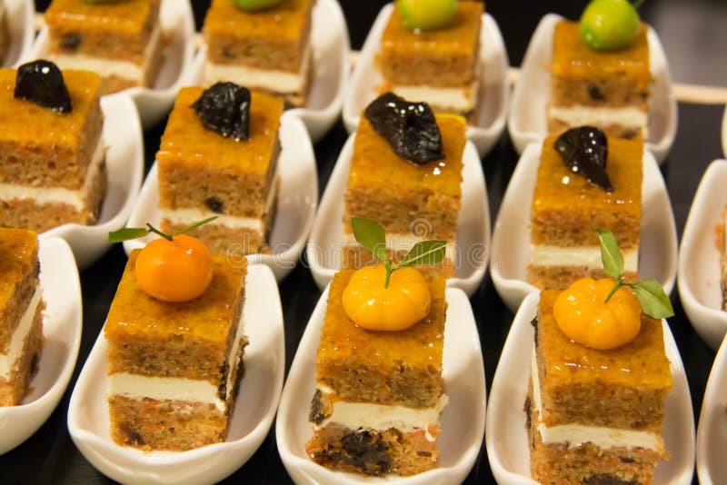 Mini cake on the table stock photo. Image of berry, snack - 96960904