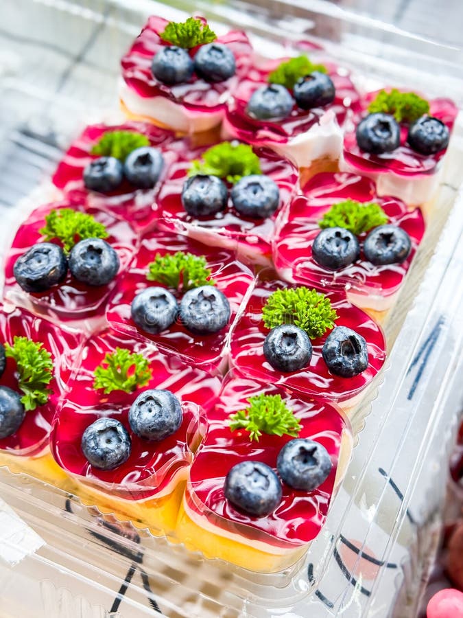 Mini cake on the tray stock photo. Image of sweet, fruits - 366656906
