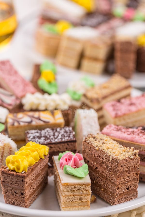 Mini cakes stock photo. Image of catering, mini, small - 70690264