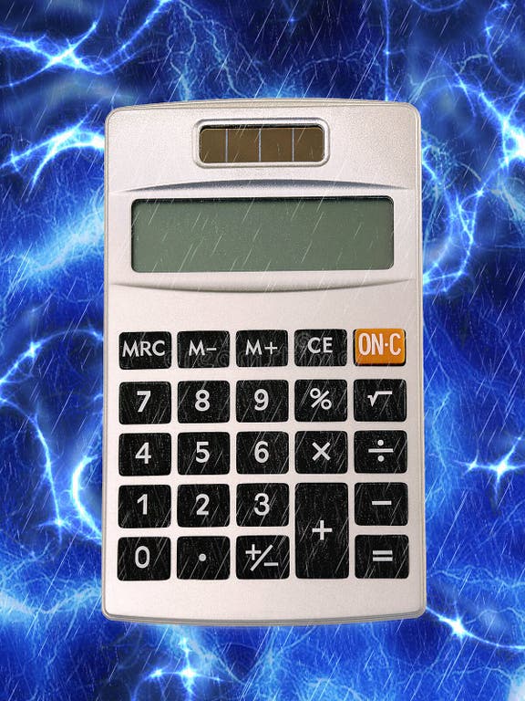 Mini Waterproof Calculator stock photo. Image of mini - 170039860