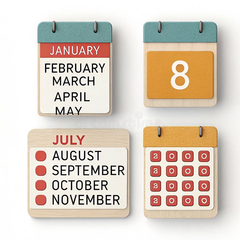 Mini Calendar Block Stock Illustrations – 3 Mini Calendar Block Stock ...