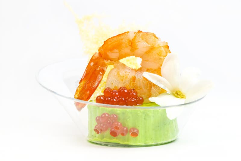 Mini Canap with Elements of Molecular Kitchen Stock Image - Image of ...