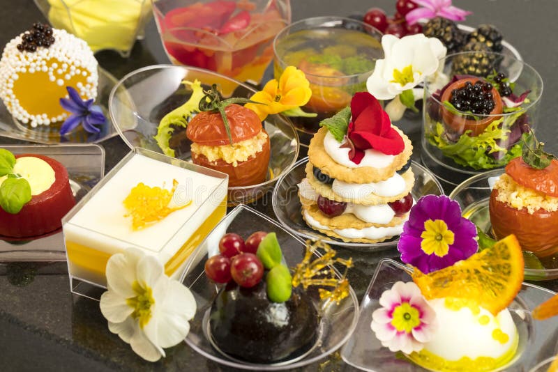 Mini Canape with Elements of Molecular Kitchen Stock Photo - Image of ...