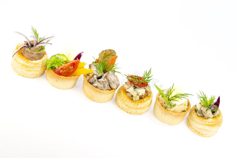 Mini canape stock image. Image of meal, appetizer, canapes - 71338557
