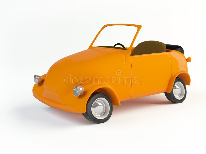 Mini car stock illustration. Illustration of orange, illustrations ...