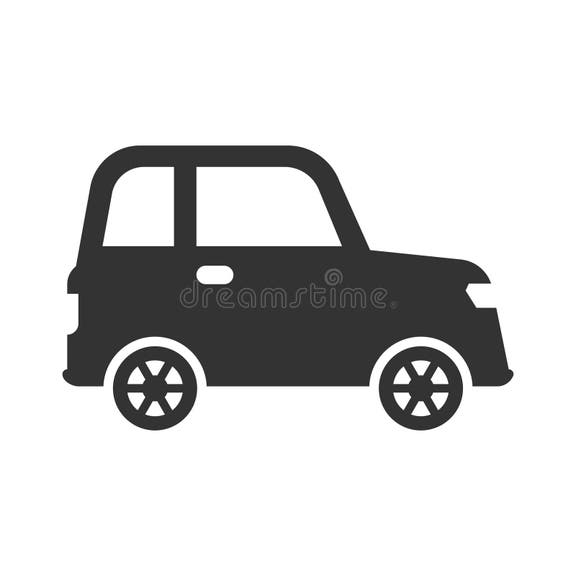 Mini car icon stock vector. Illustration of symbol, designed - 213764602