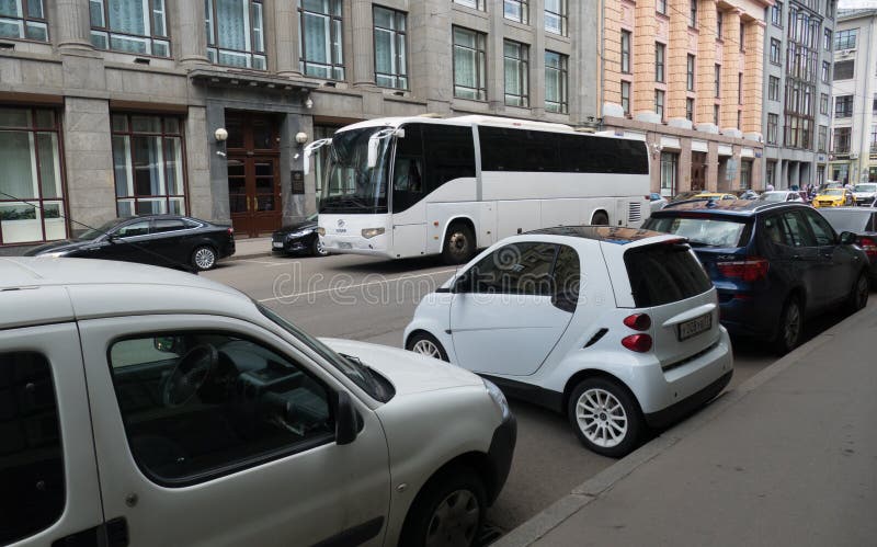 Mini Car Parking in the City Editorial Stock Photo - Image of mini ...