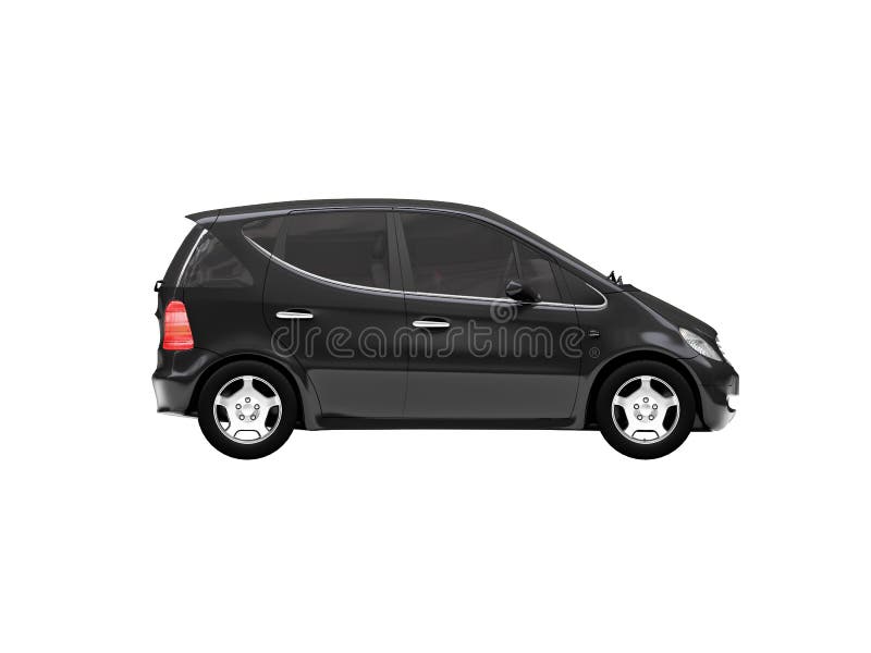 Mini car Side View stock illustration. Illustration of door - 2351823