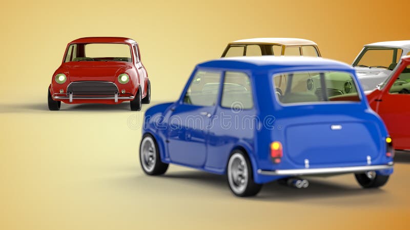 Mini cars collection stock illustration. Illustration of cars - 37734741