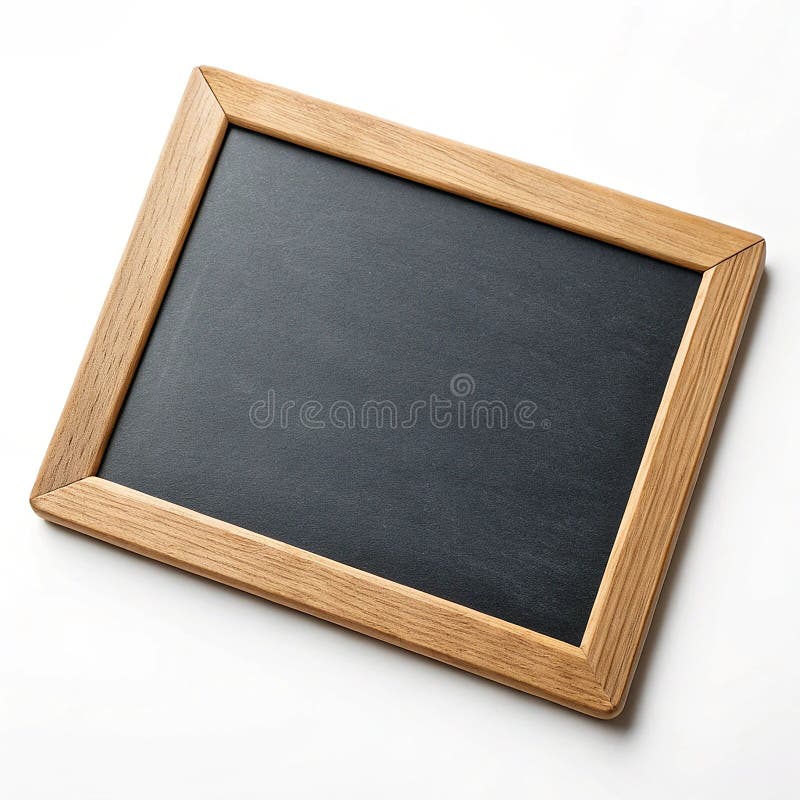 Mini Chalkboard on White Background Stock Illustration - Illustration ...