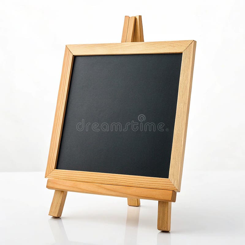 Mini Chalkboard on White Background Stock Illustration - Illustration ...