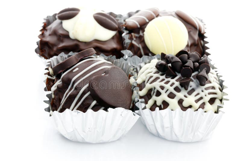 Mini chocolate cake stock image. Image of macro, mini - 24084695