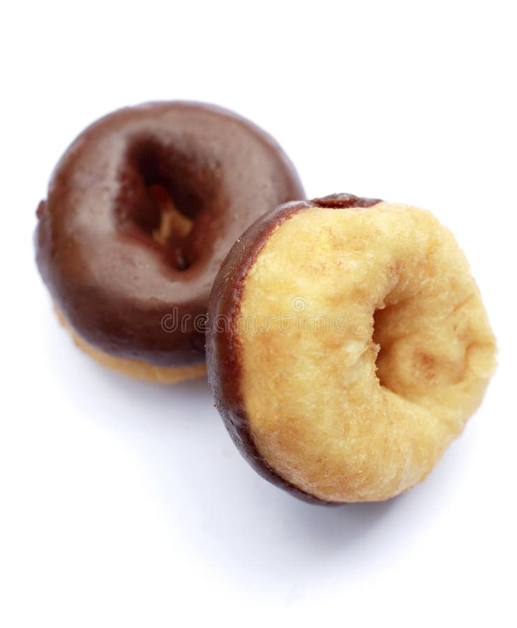 Mini chocolate donoughts stock image. Image of rich, health - 2672545