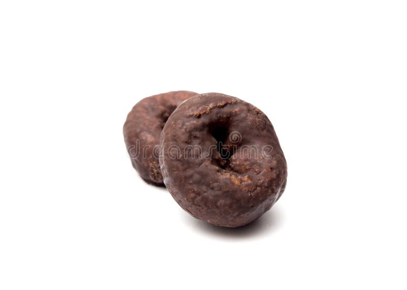 Mini Chocolate Donuts stock photo. Image of white, donut - 120577780