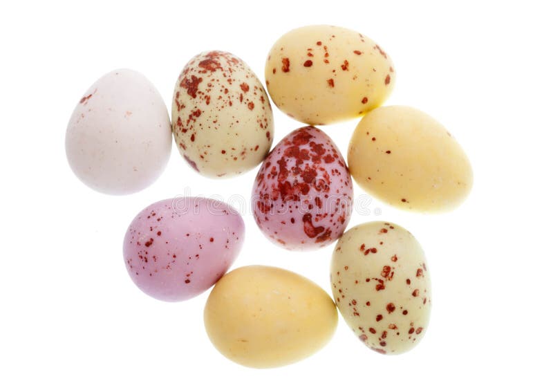 Mini chocolate easter eggs stock photo. Image of isolated - 50740542