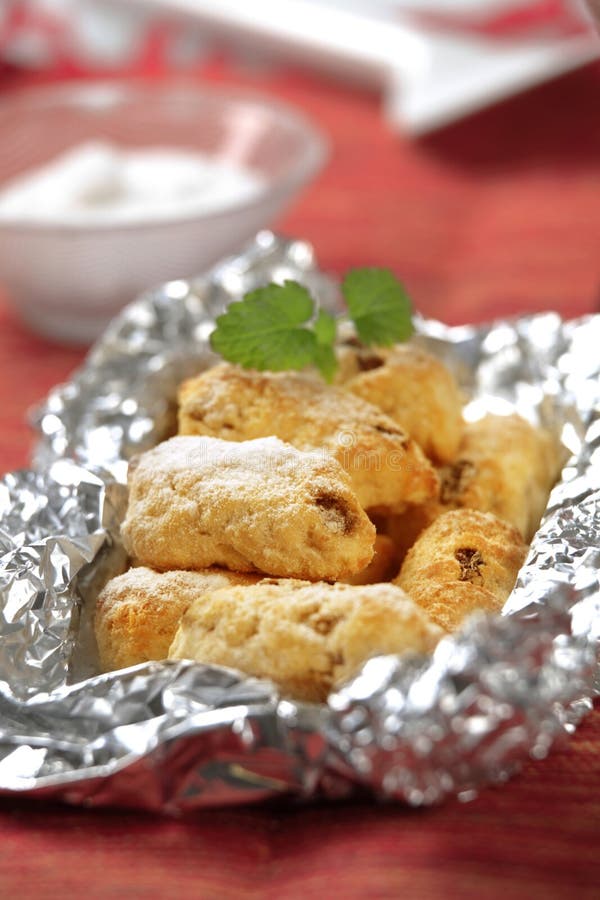 Mini Christmas stollen stock photo. Image of cookies - 27080790