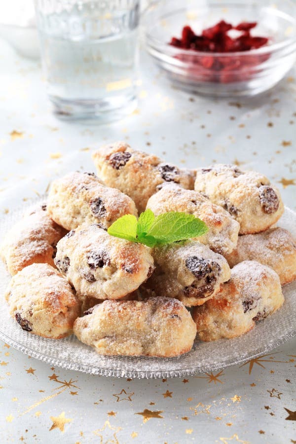 Mini Christmas Stollen Cakes Stock Image - Image of baked, stollen ...