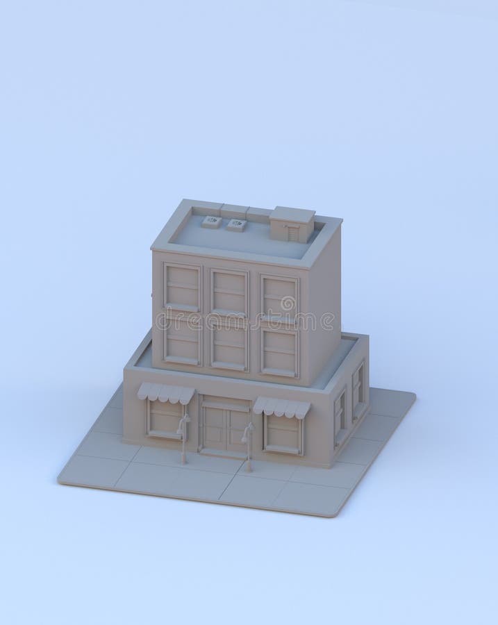 Mini city building stock illustration. Illustration of city - 95483818