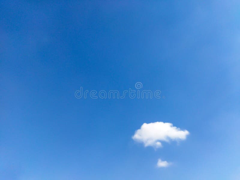 Mini Cloud Alone in the Sky Stock Photo - Image of minimalism, white ...