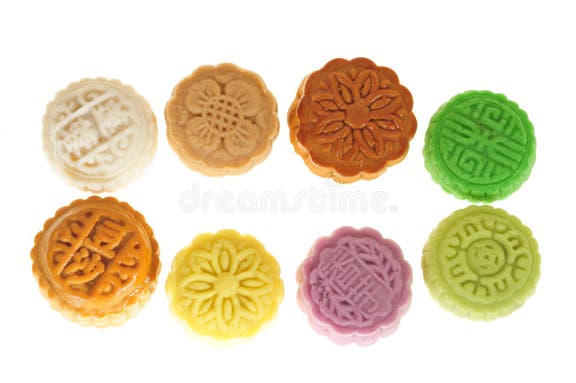 Mini Colorful Moon Cakes stock photo. Image of dessert - 26910868