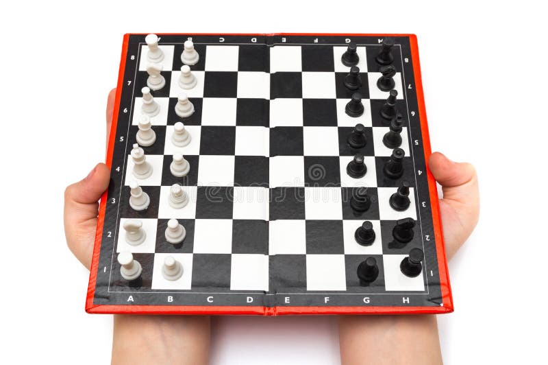 Mini Compact Portable Chess with Small Figures Stock Photo - Image of ...