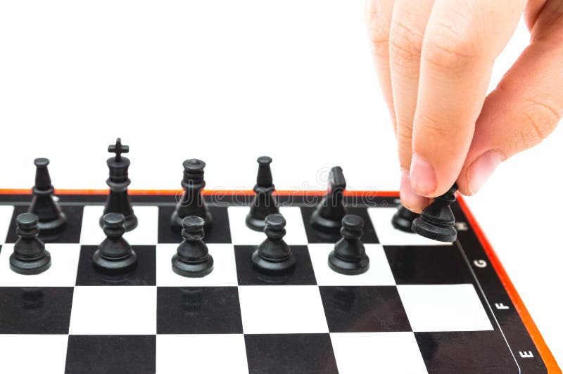 Mini Compact Portable Chess with Small Figures Stock Image - Image of ...