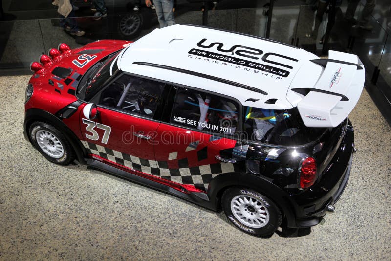 Mini Cooper 2011 WRC foto editorial. Imagen de deportes - 16503116