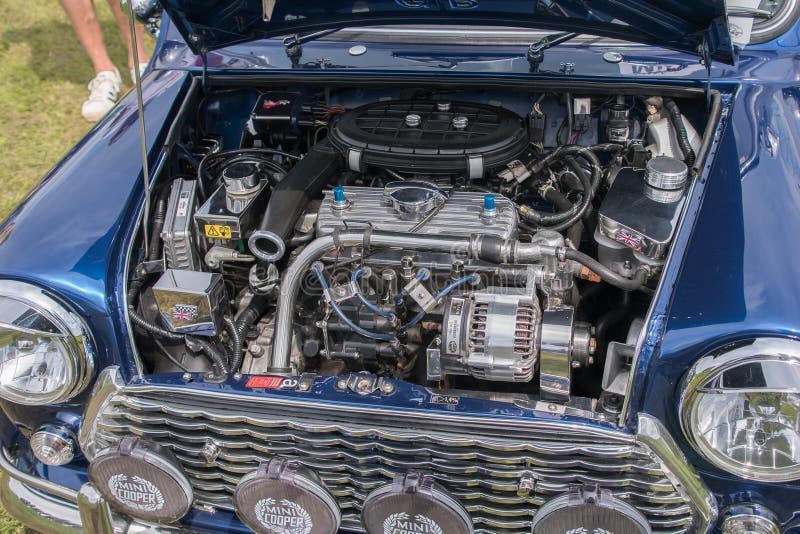Mini Cooper engine editorial stock image. Image of mini - 87996534