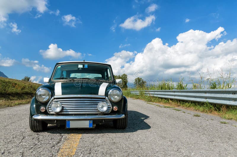 Mini Cooper front view stock photo. Image of automobile - 58823138