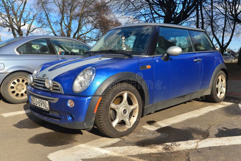 Mini Cooper Parked in Gdansk, Poland Editorial Image - Image of ...