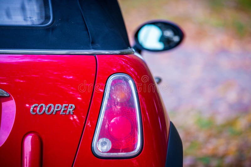 Mini cooper red editorial photo. Image of luxurious, fast - 78310431